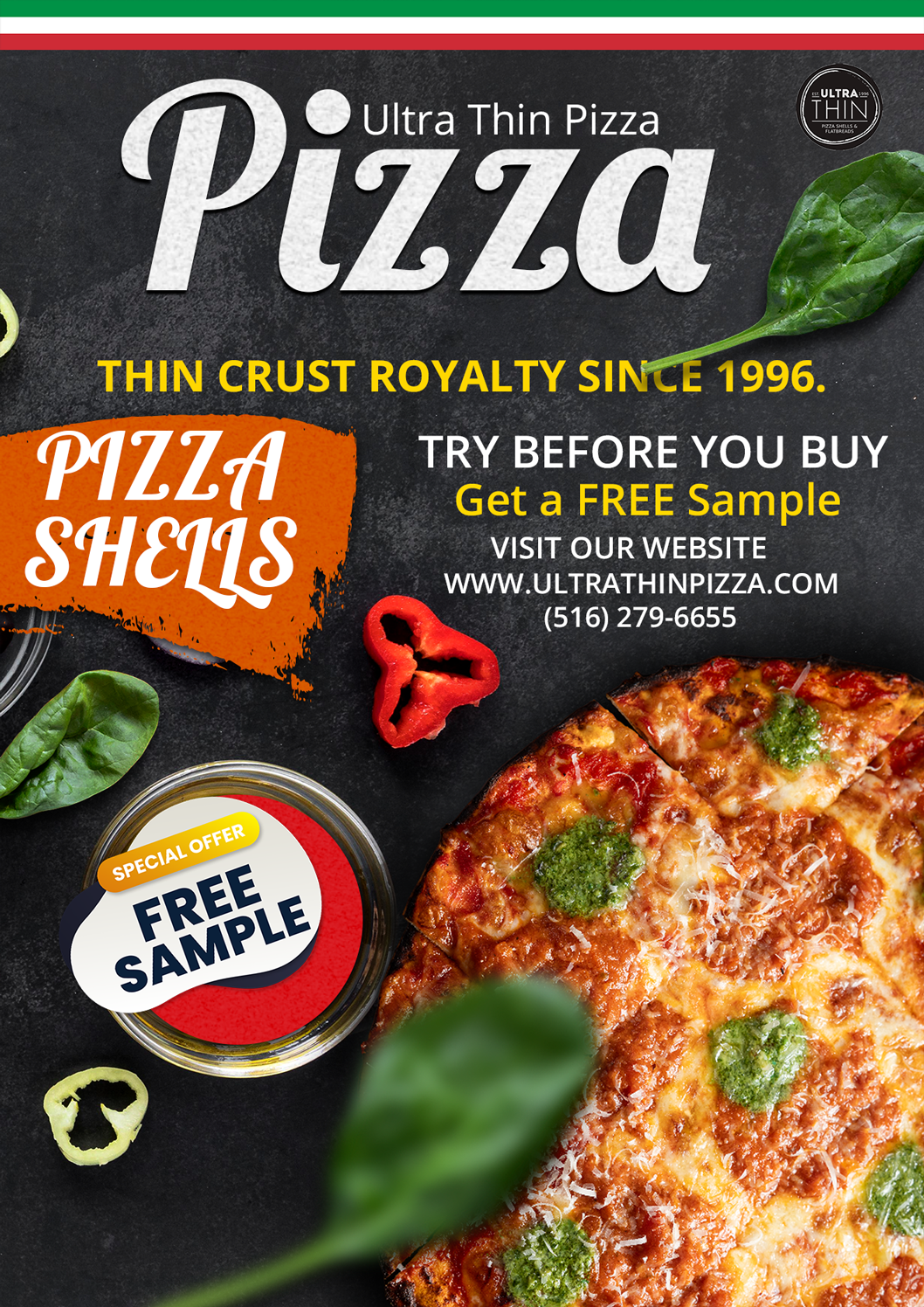 Ultra Thin Pizza Shells for Pizzerias | Free Sample Offer